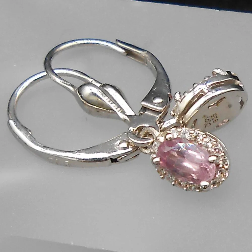 D'Joy | Jewelry | Earring Premium Narsipatnam Pink Spinel White Zircon ...